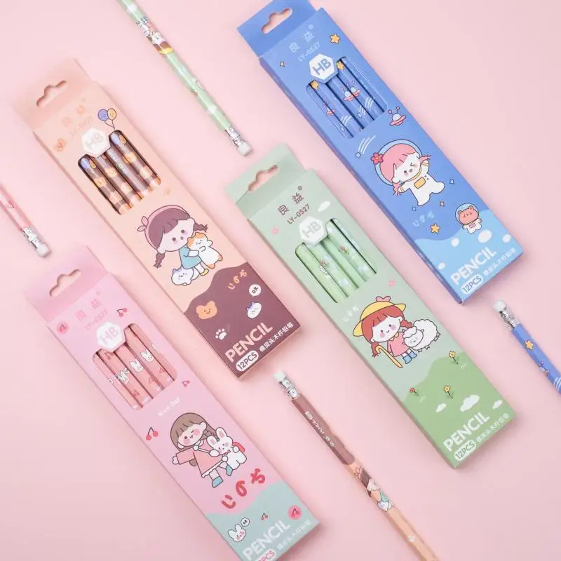 Cute Stationery Set - Colored Pencils for School & Office