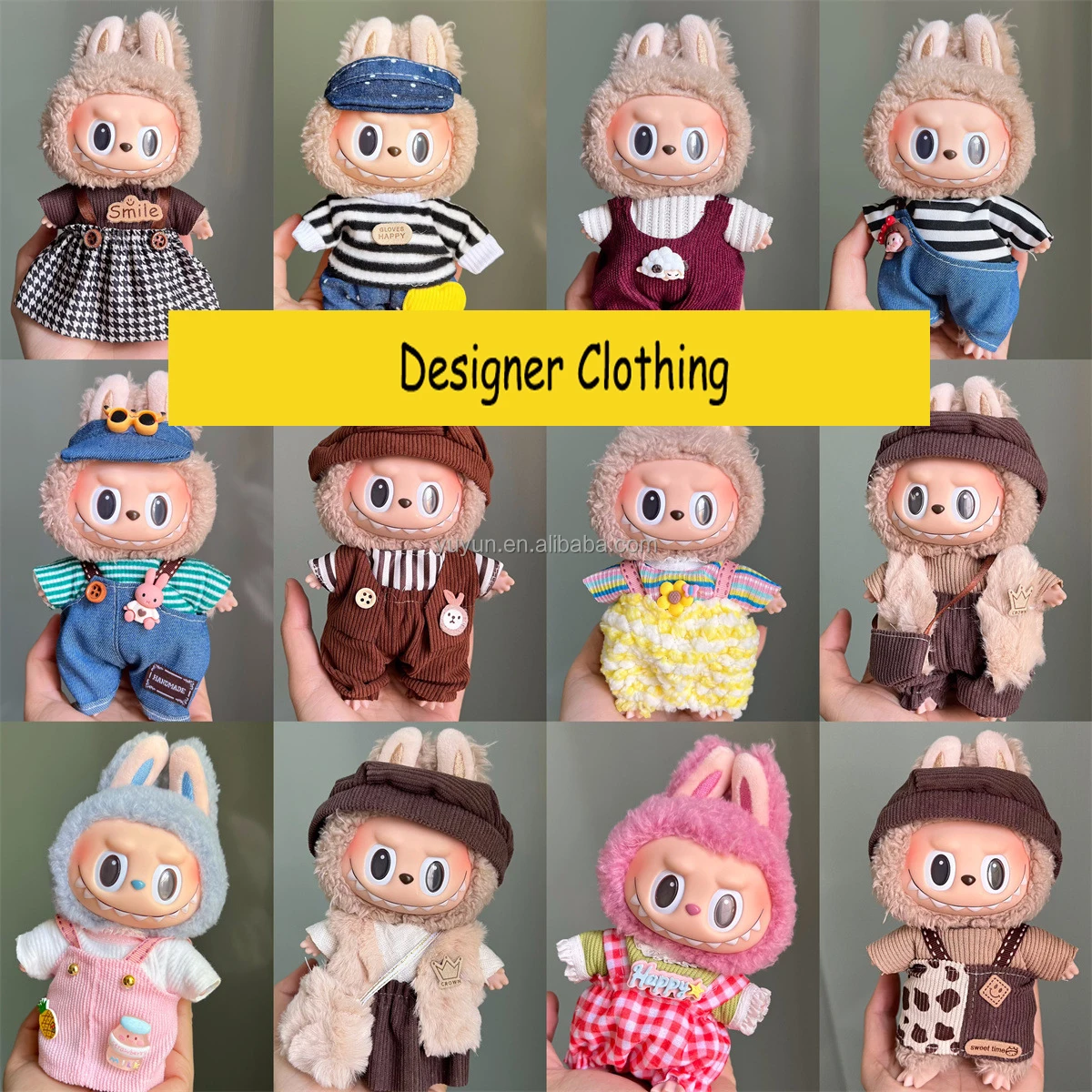 17 cm Original Labubus Labubu Clothing Designer Luxury the Monsters ...