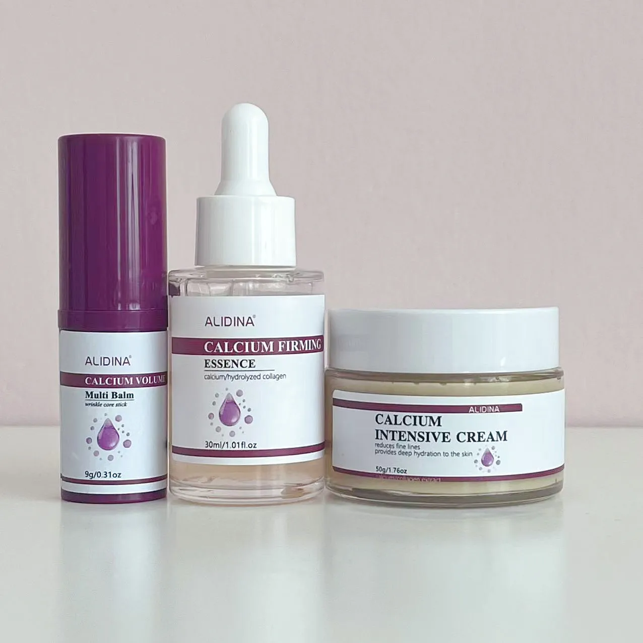ZS Newest 3-Step Glass Skin Beginner Set Calcium & Peptide Anti-Aging ...