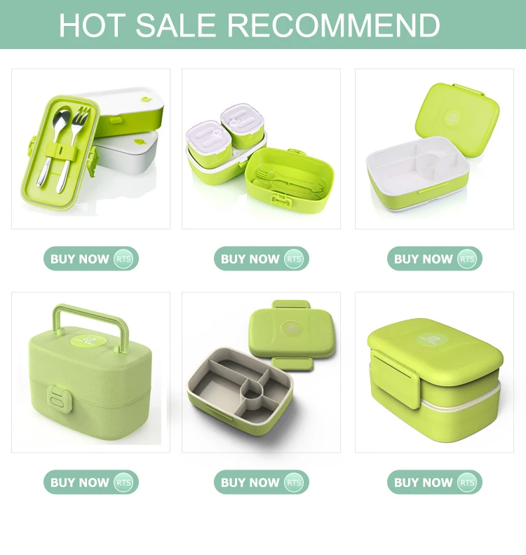 School Children Kids Eco Friendly Meal Prep Sealed Bpa Free Plastic ...