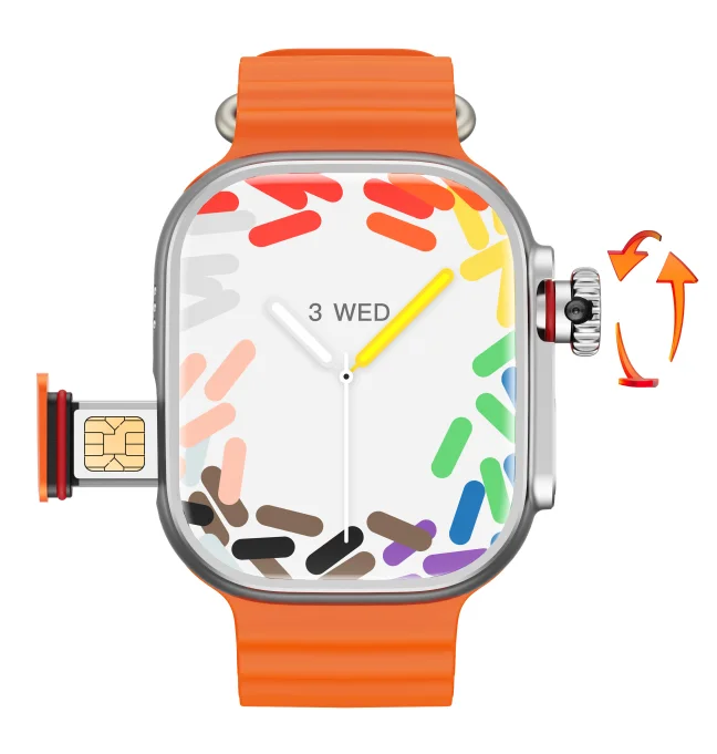 4G Sim with Card call S8 Ultra Smartwatch Series 8 9 S9 S8 x8 x9 DW88 ...