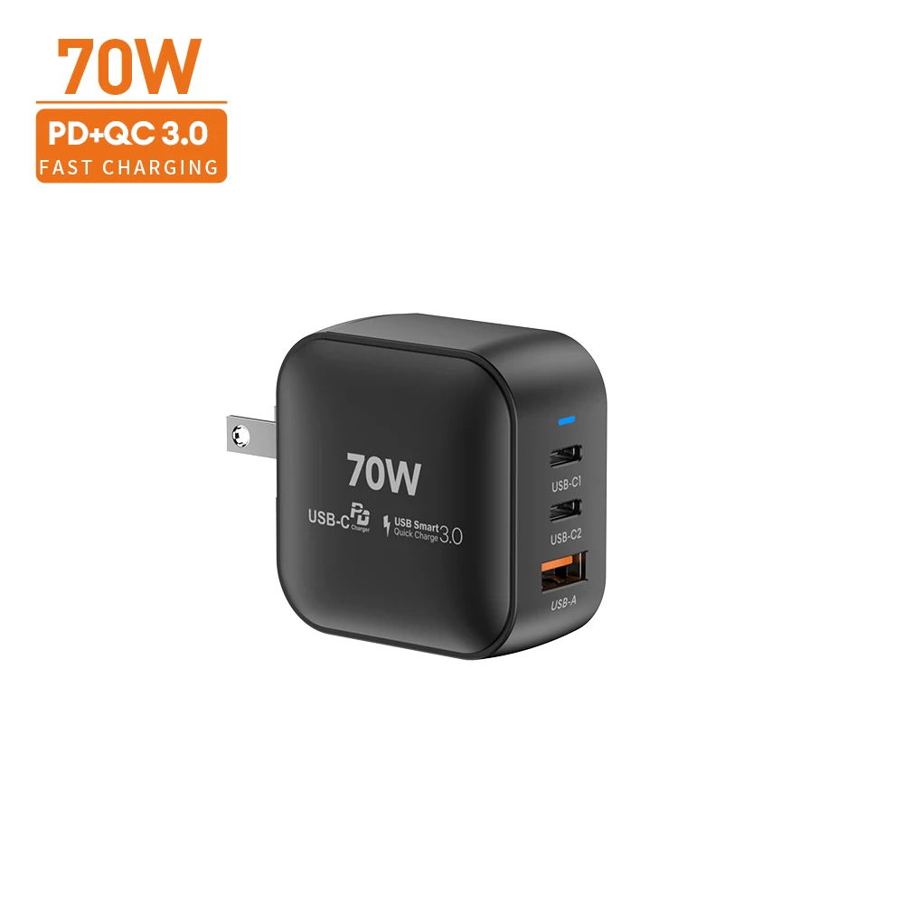 70W Usb Tipo c PD Cargador De Celulares 2 Type c Pd Multifunction Chargers 70w Pd Charger Usbc ...