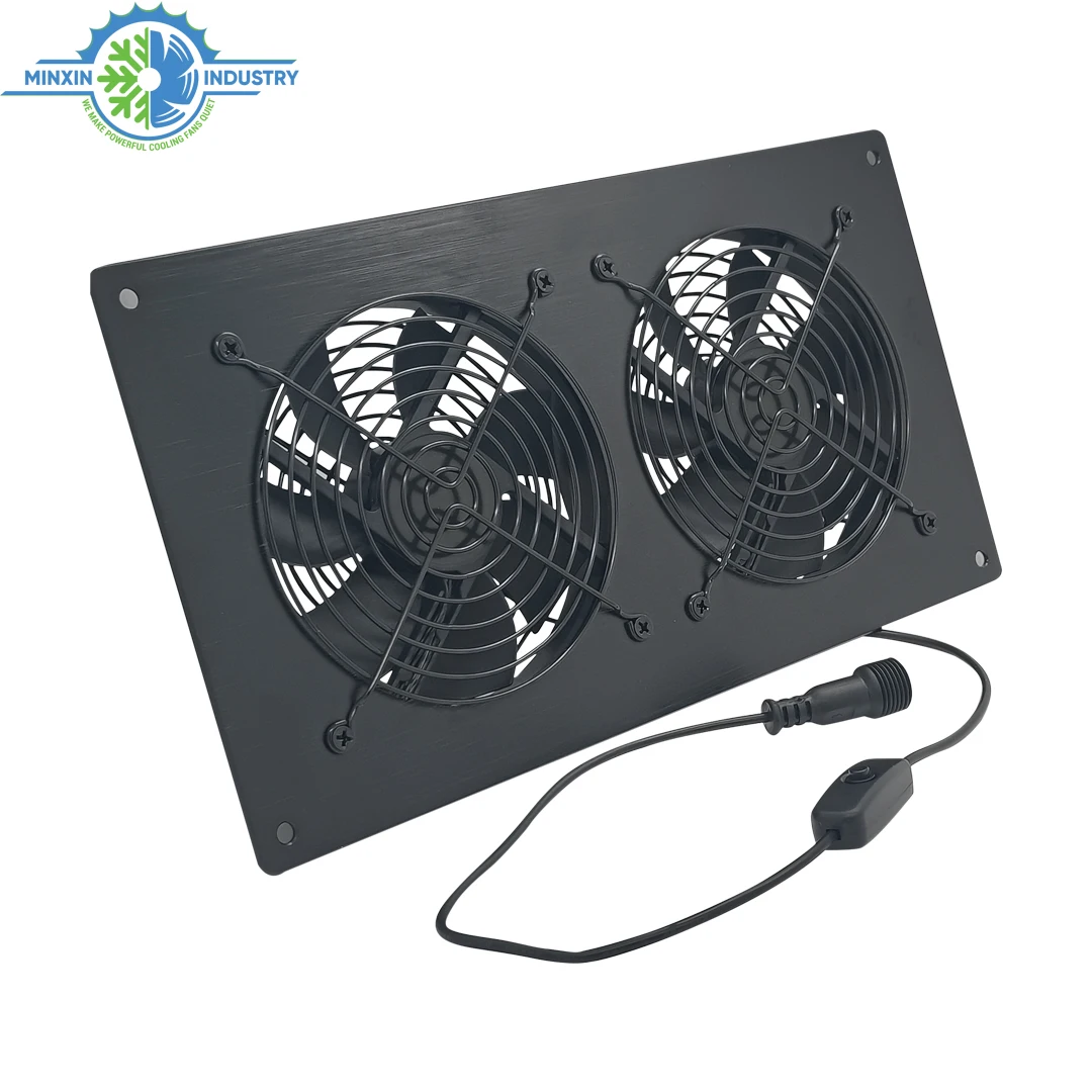 DC Fan Motor 12V Twin Fan 120mm - Efficient Cooling Solutions