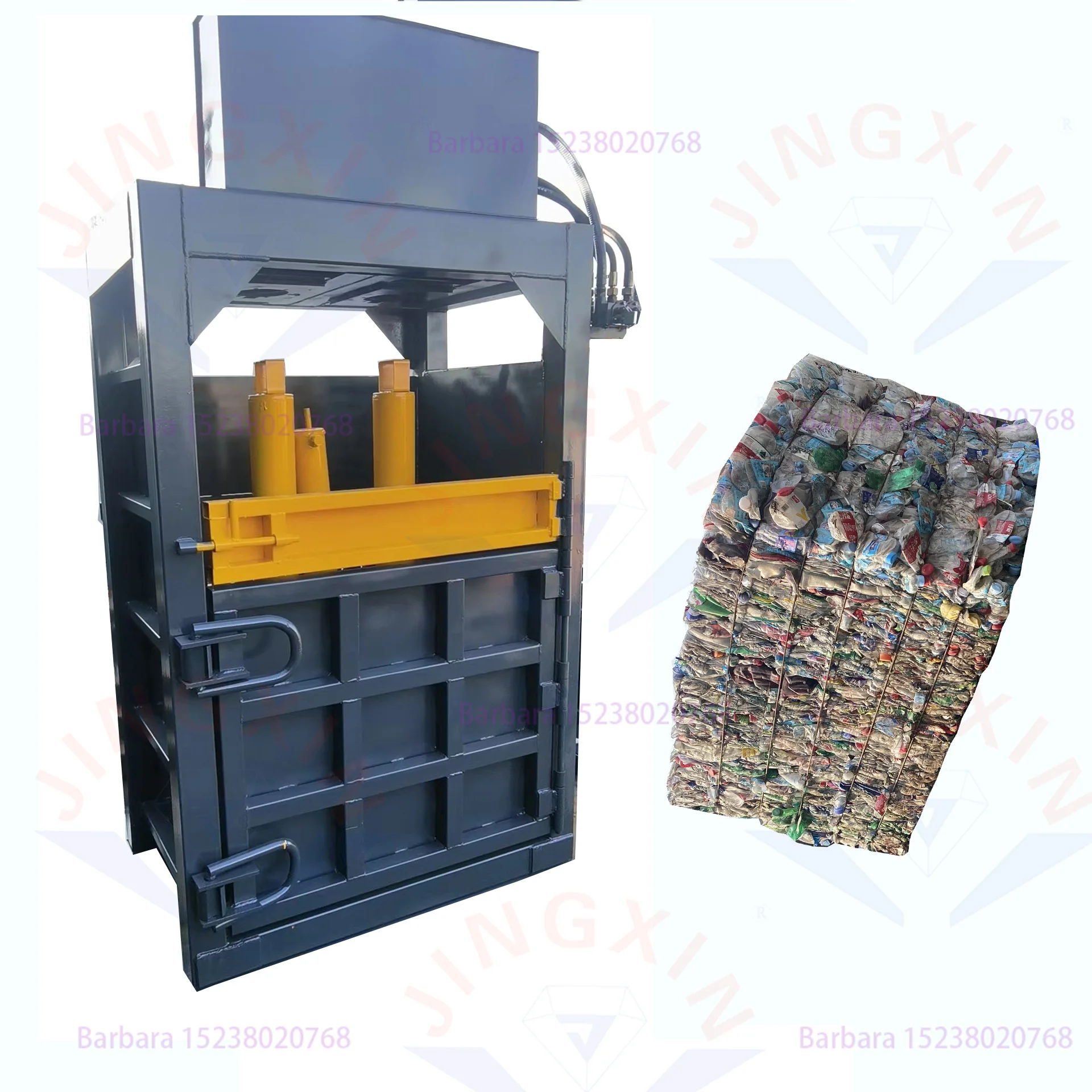 Waste Plastic Straw Bale Pet Bottle Baler Machine Hydraulic Scrap Metal ...