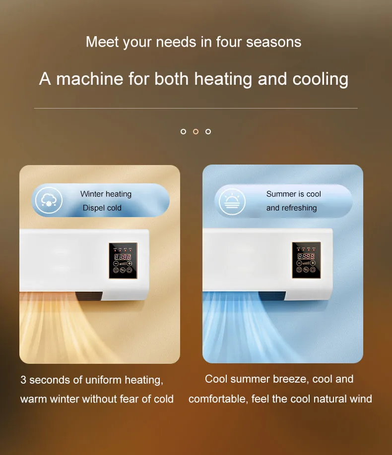 2023 Heating and Cooling - Wall Mounted Remote Control Heater