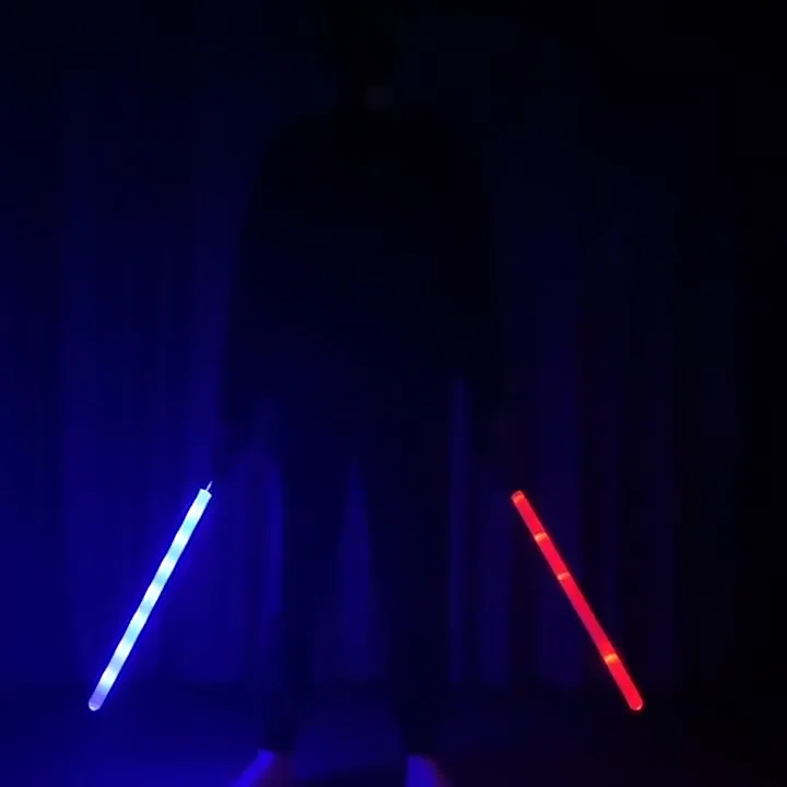 Upgraded Laser Sword With Led Expandable Telescopic Light Swords Set ...