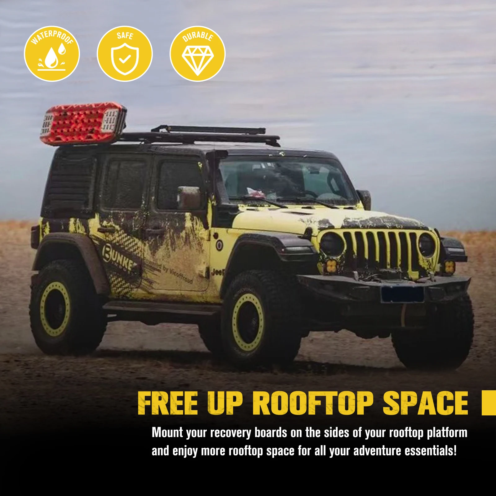 BUNKER INDUST Recovery Track Mounts - Heavy Duty & Universal