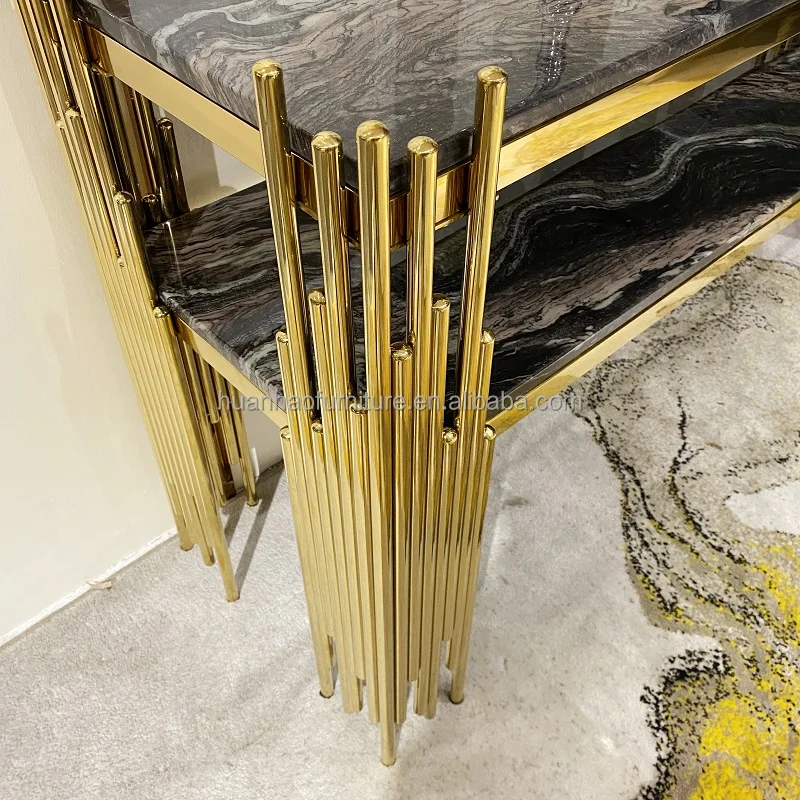 Modern Cheap Console Tables Luxury Living Room Hallway Furniture Gold ...