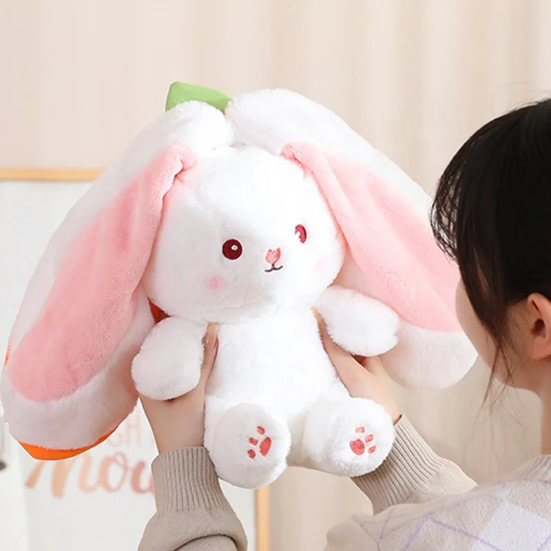 Cute Soft Toys Reversible Transformed Into Little Rabbit Fruit ...