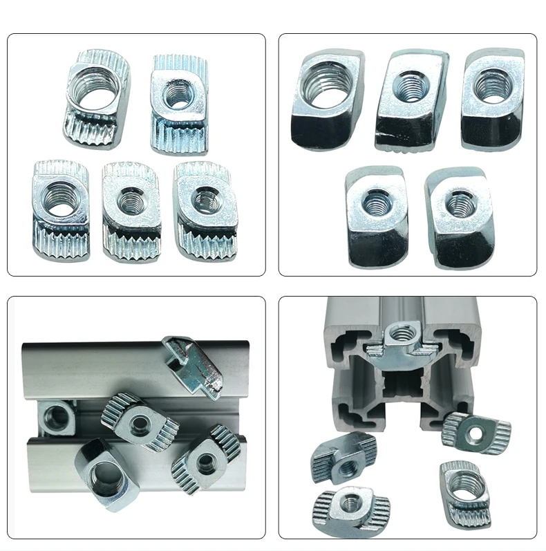 2020 3030 4040 4545 Series T Nuts M4 M5 M6 M8 T Slot Nut Hammer Head Fastener Nut For Aluminum ...
