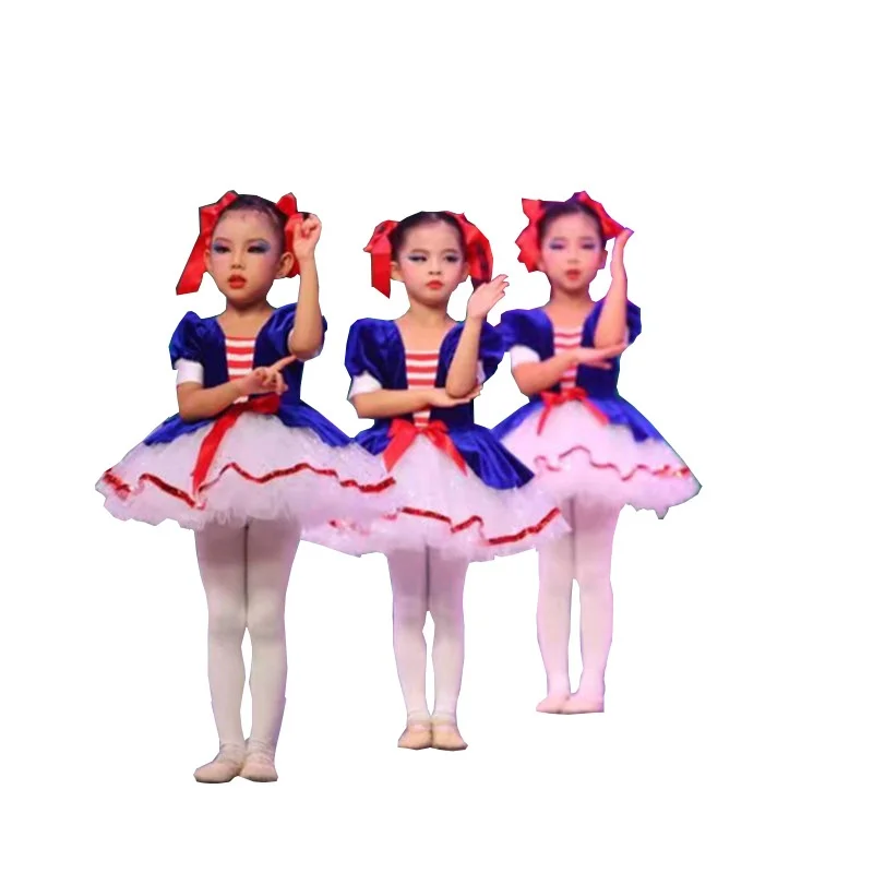 PD01028 Girls' Tutu Dress Ballet Tulle Dance Performance Costume for ...
