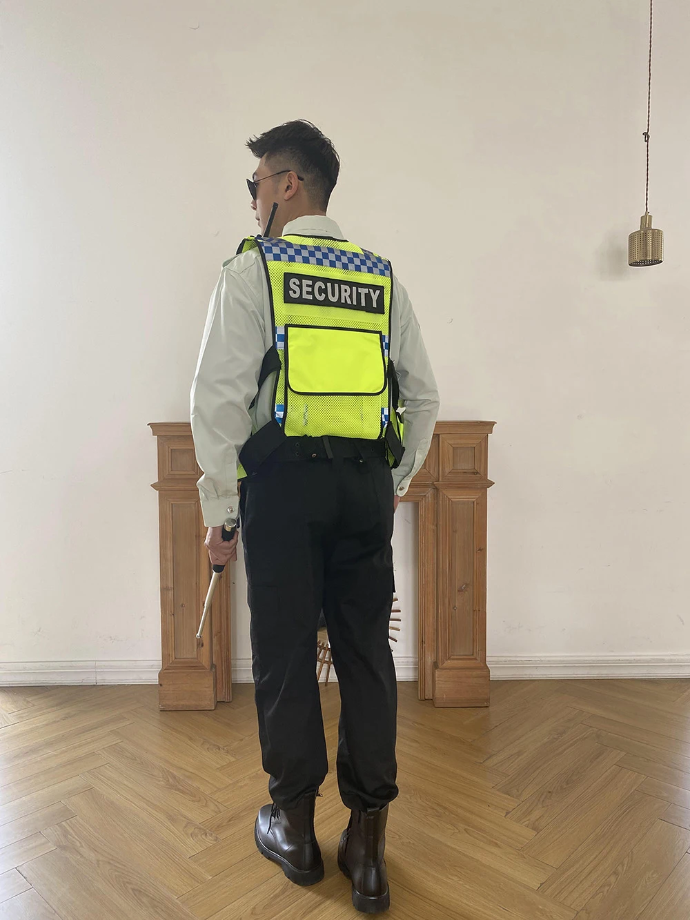 Oem Men Security Vest Custom Yellow Security Guard Uniforms Design ...