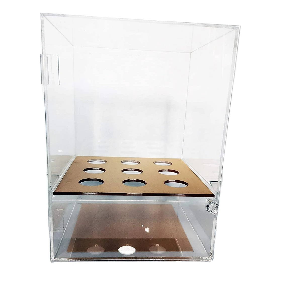 9 Holes Ice Cream Cone Cabinet Egg Roll Display Acrylic Transparent ...