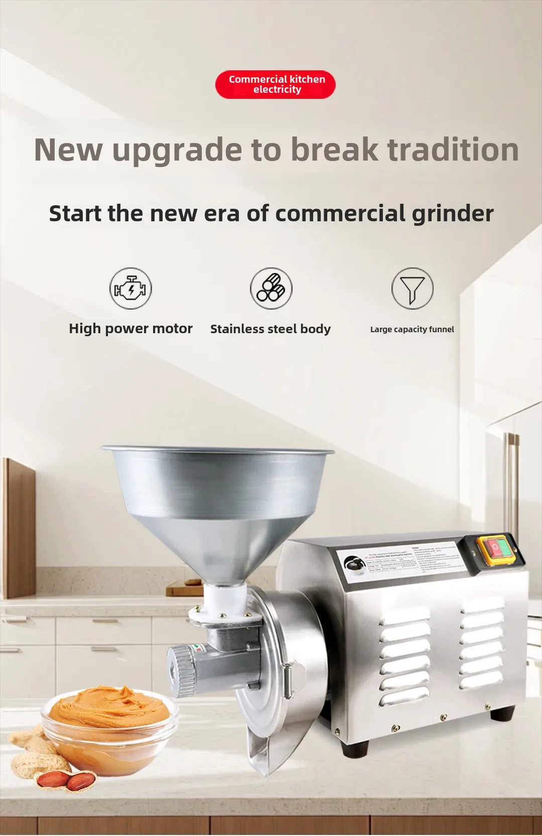 Sesame Industrial Almond Shea Tahini Milk Peanut Butter Making Machine ...
