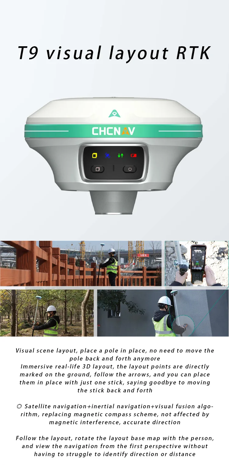 CHCNAV T9 GNSS RTK Receiver - Precision Surveying Instrument