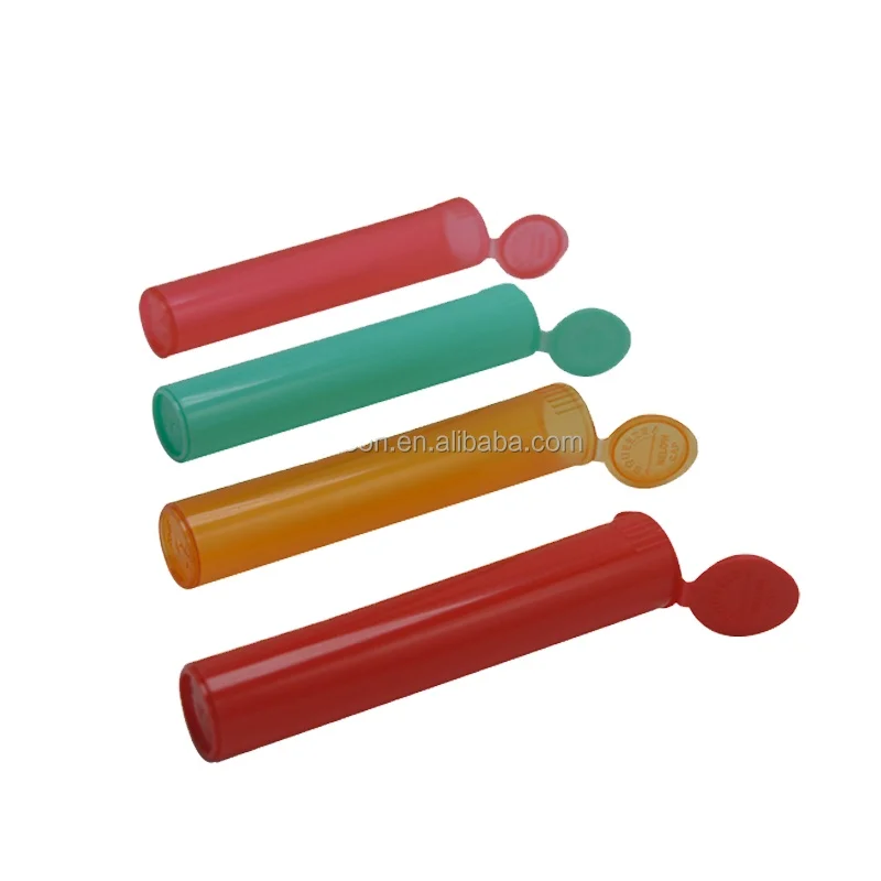 Wholesale Black Color Pop Top Jars 109mm 116mm Plastic Tubes With Logo ...