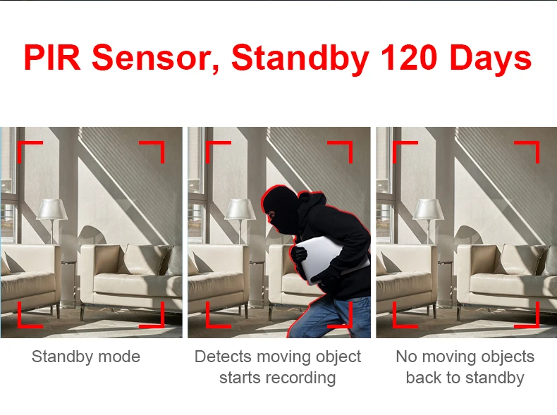 Md31 Pir Motion Sensor 4k Action Sports Camera 120 Degree Wide Angle 11 ...