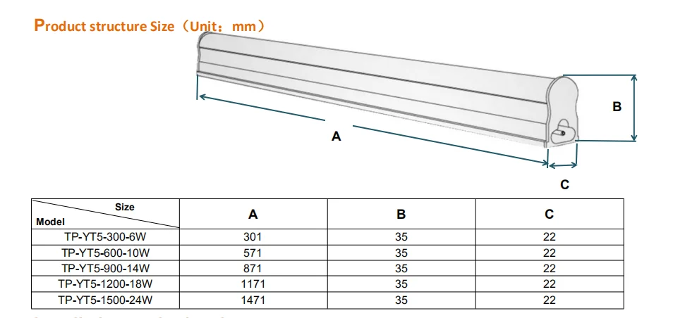 1ft 2ft 3ft 4ft 5ft Led Tube Light Integrated T5 Led Tube 5w 10w 14w ...