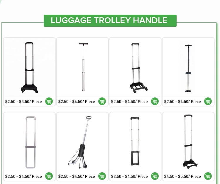 Aluminium Luggage Pull Handle Single Tube Telescopic Trolley Handle ...