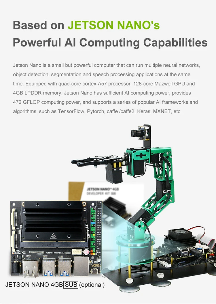 Dofbot Ai Vision Robotic Arm with ROS Python for Jetson Nano