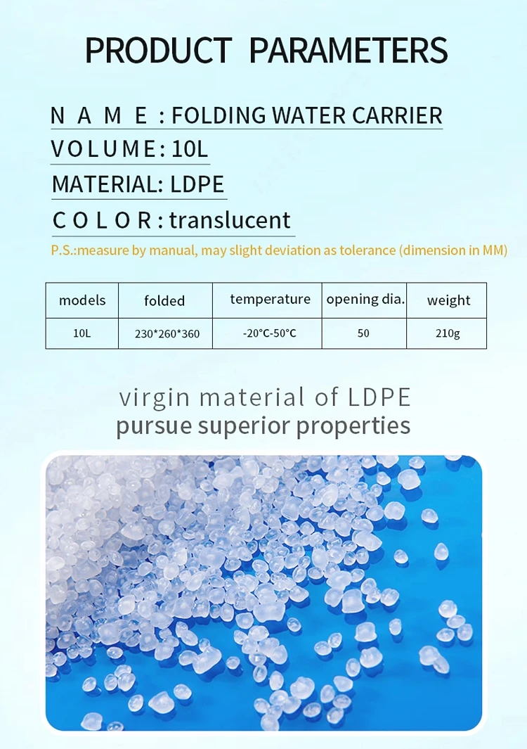 20L Collapsible Jerry Can - Durable Water Container