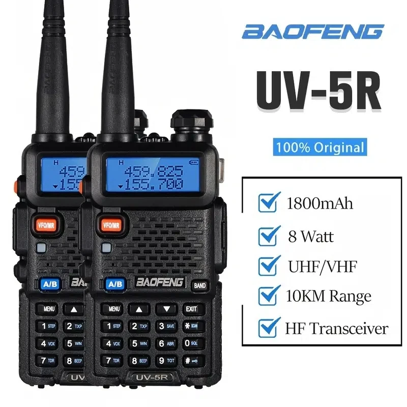 Comunucador Dual Band Ham Intercom Boafeng Baofeng Bf Uv 5r Uv5r 5w 8w ...