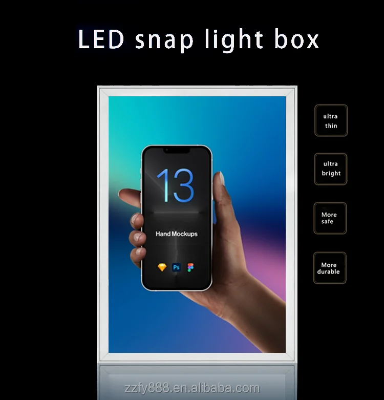 Aluminum Clip-On Frame Led Display Board Price Ultra-Thin Poster Board ...