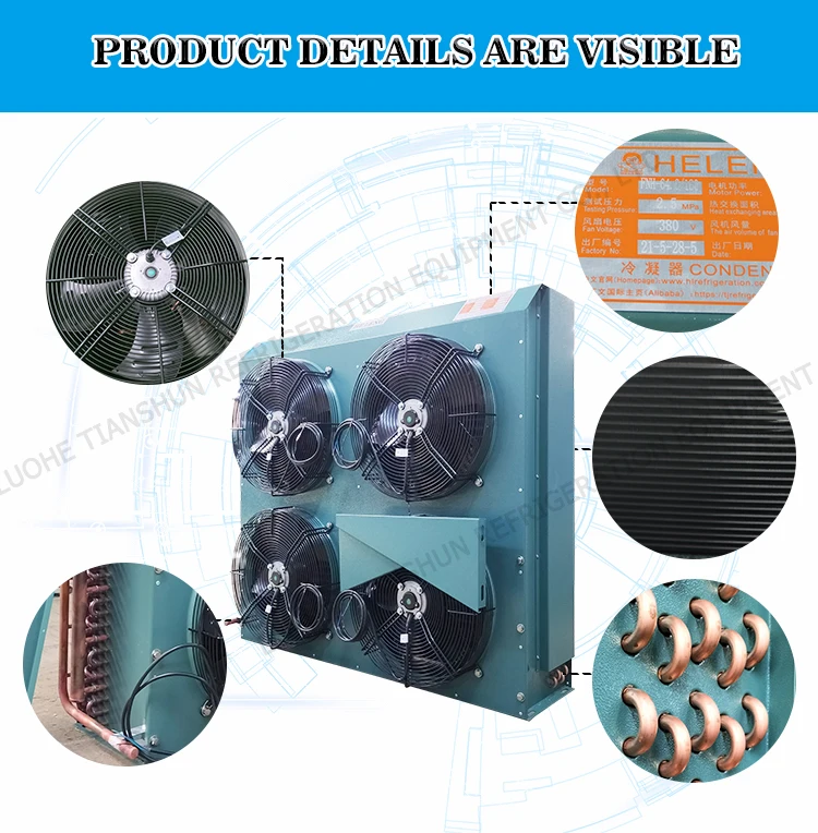 FNH Manufacturer Air-Cooled Condensing Units Refrigeration with Copper ...