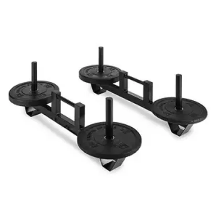 Weight Lifting Farmer Walk Handle Strongman Gym Fitness Equipment Log ...