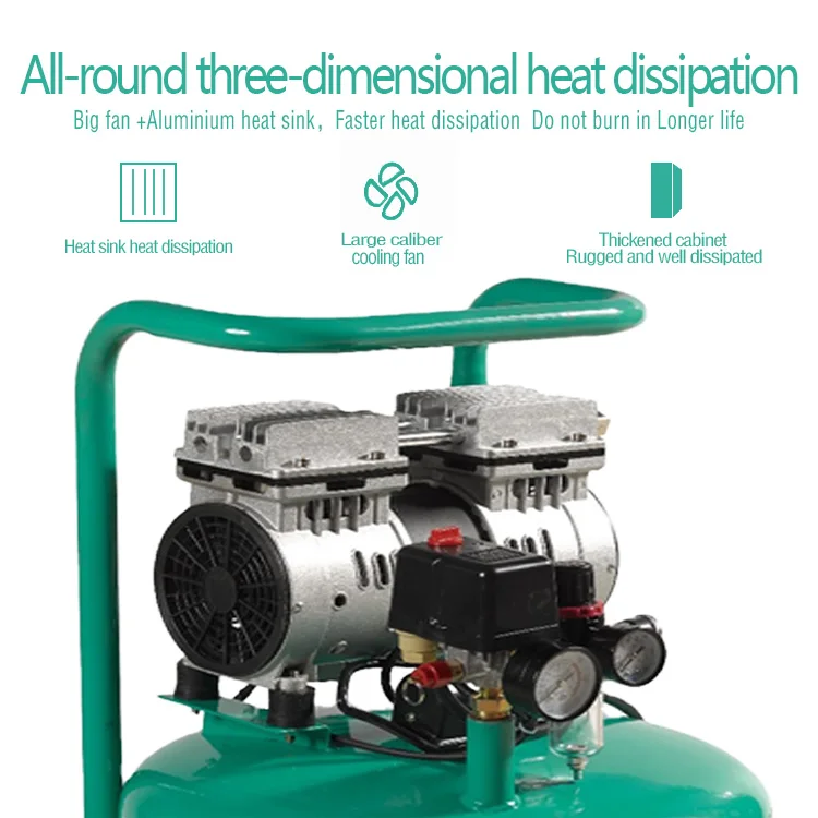 Best Price Clean Air Oilless Low Noise Medical Dental Portable Silent ...