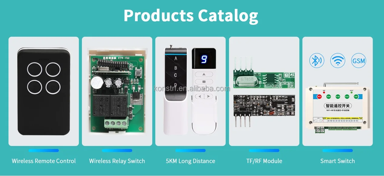 Factory Products Catalog RF Wireless Transmitter Universal Wireless ...
