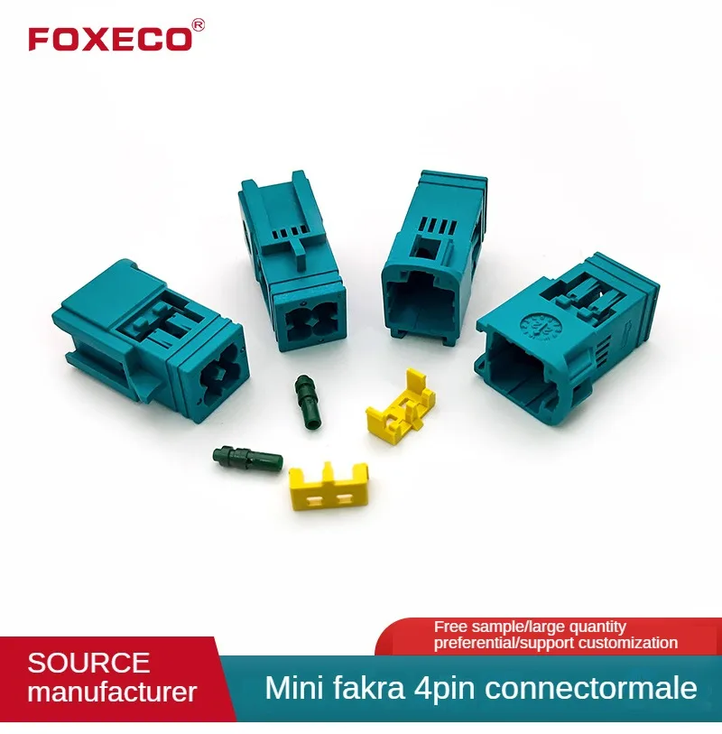 Wire End Mini Fakra Connector 4pin Z-type Male Socket Automotive Rf ...