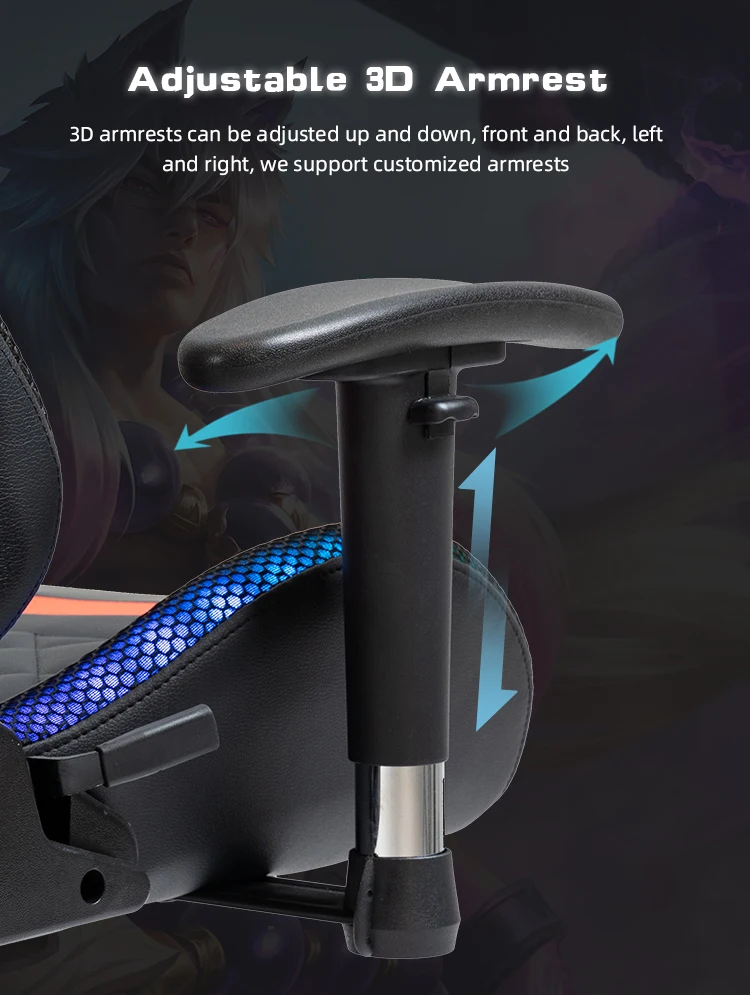 Wholesale Gaming Chair with Led Lights and Speakers Professional ...