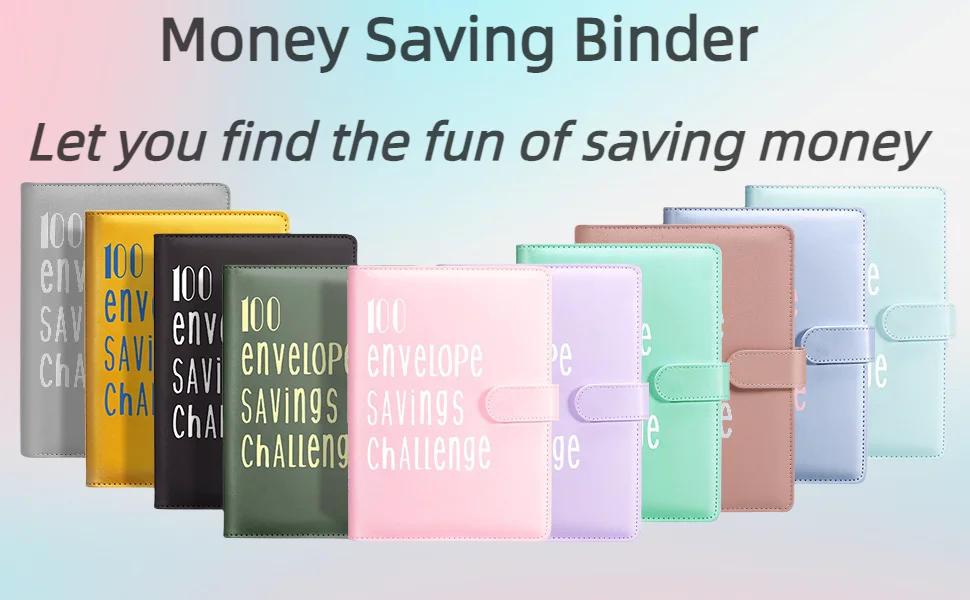 Budget Binder 100 Envelope Savings Challenge Bind Book Journal Binder ...
