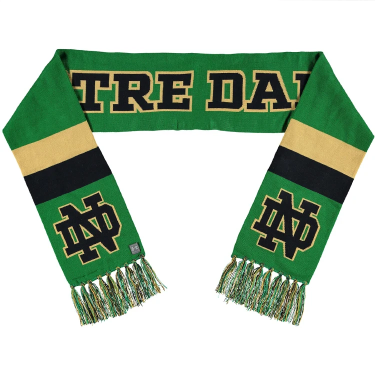 Custom Logo Souvenir Tassel Knitting Sports Team Scarves Fan Knitted ...