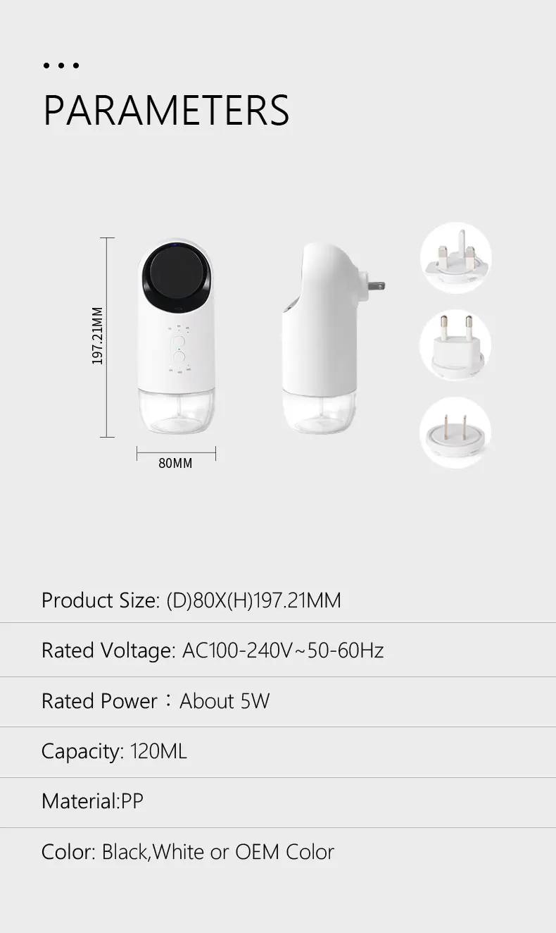 Smart Electric Aroma Scent Essential Oil Wall Plug In Air Waterless ...