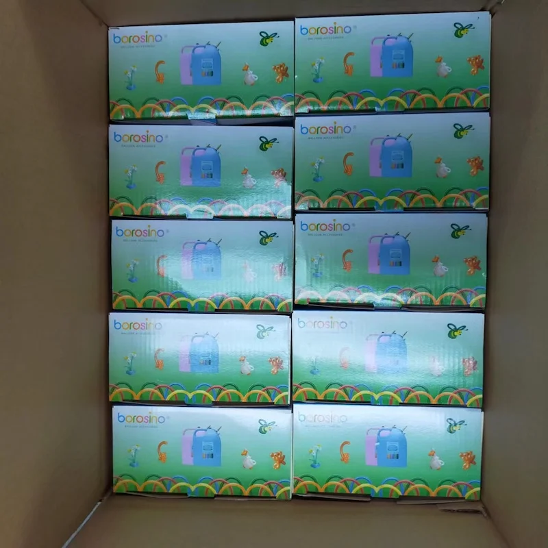 B211 Borosino Portable Twisting Balloon Pump Electric Balloon Inflator With Rechargeable Battery ...