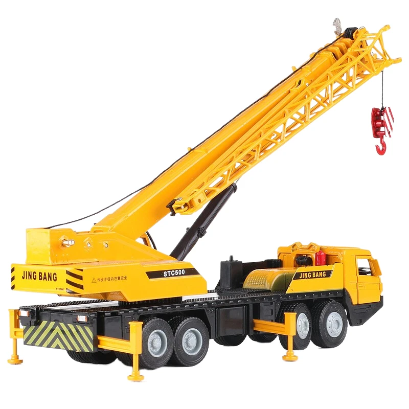 1:50 Scale Metal Crane Die Cast Model Toy 2 Colors Engineering Vehicle ...