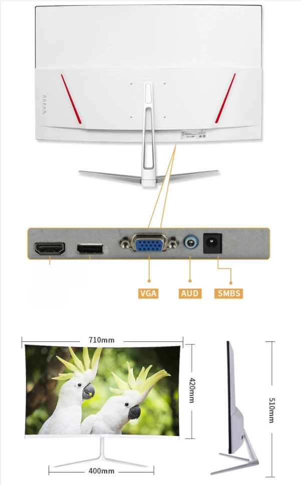 Nvision 27 Inch Curved 144hz - Gaming Monitor 1920x1080