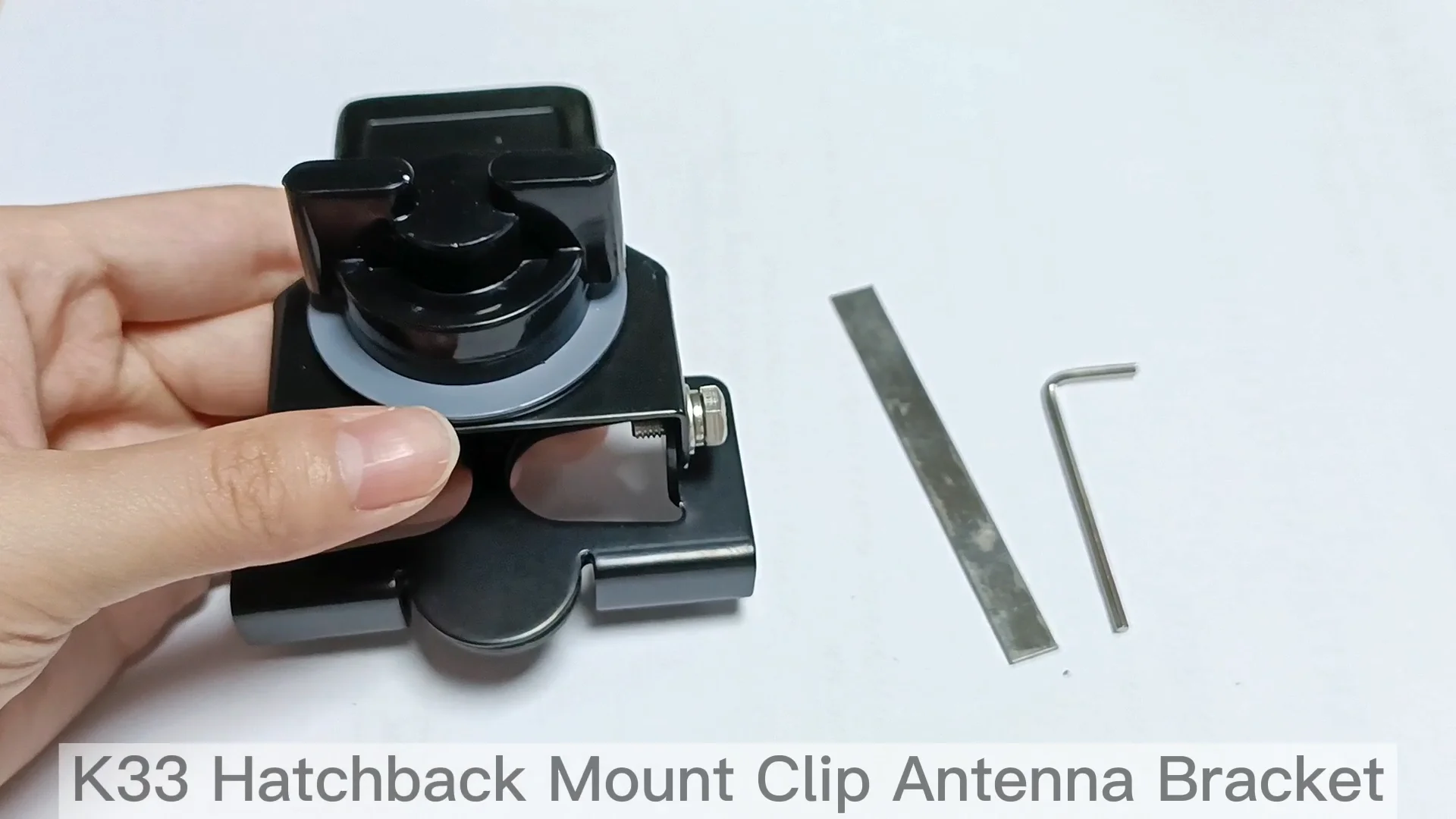 K33 Big Black Car Hatchback Door Mounting Mobile Antenna Bracket With ...