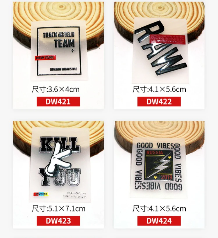 Pcv Translucent Print Label Clothing Patch Patch Fashion Patchwork ...