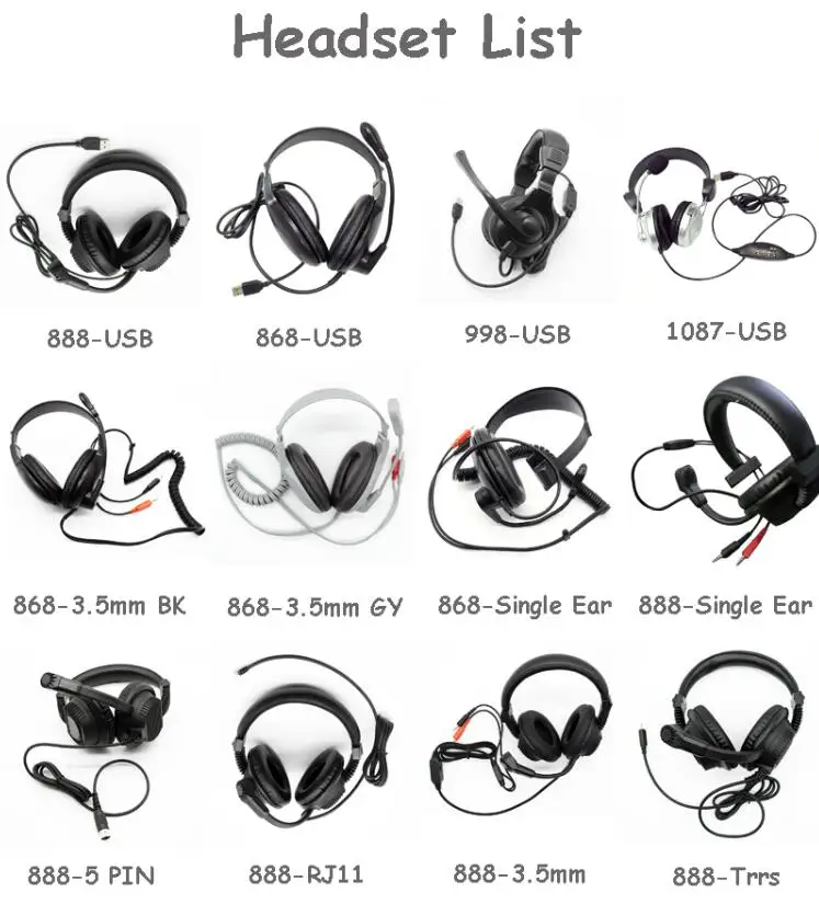 BL-868 Professional Headset for Language Lab - Multimedia & Microphone