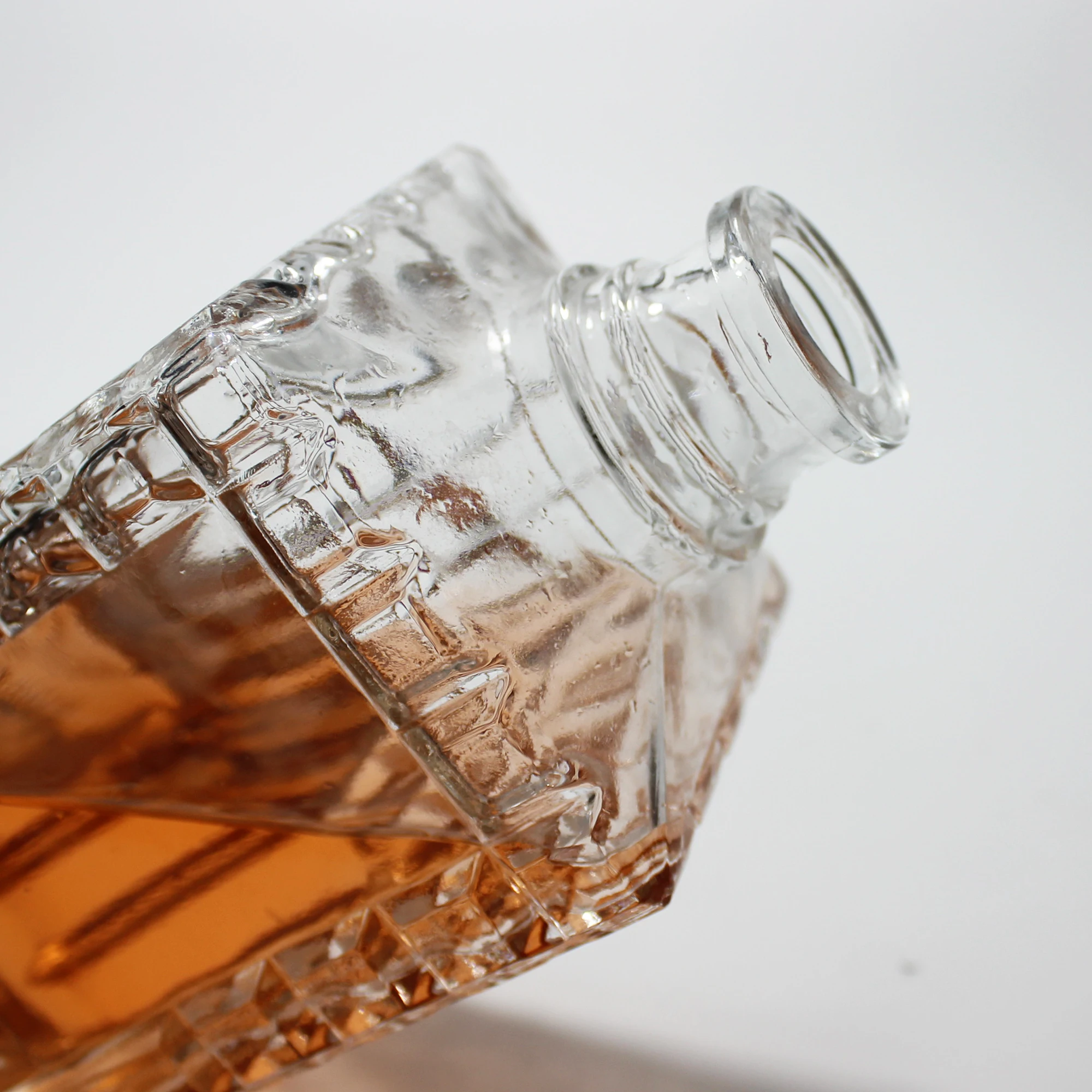 Triangle Whisky Bourbon Spirits Glass Bottle Directly Supplied By Manufacturer Gin Rum Whiskey ...