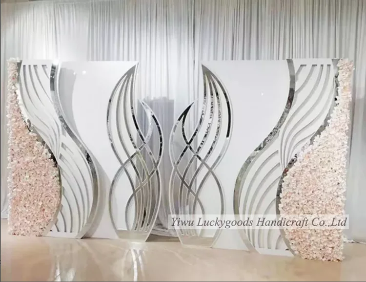 BJ220107 Elegant Wedding Pvc Acrylic Backdrop Panel Stand Stage ...