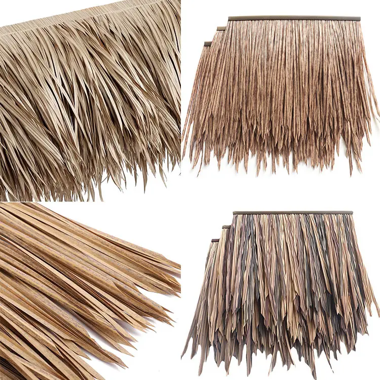 Leisuretouch Dry Artificial Thatch Synthetic Thatched Roofing Leaf ...