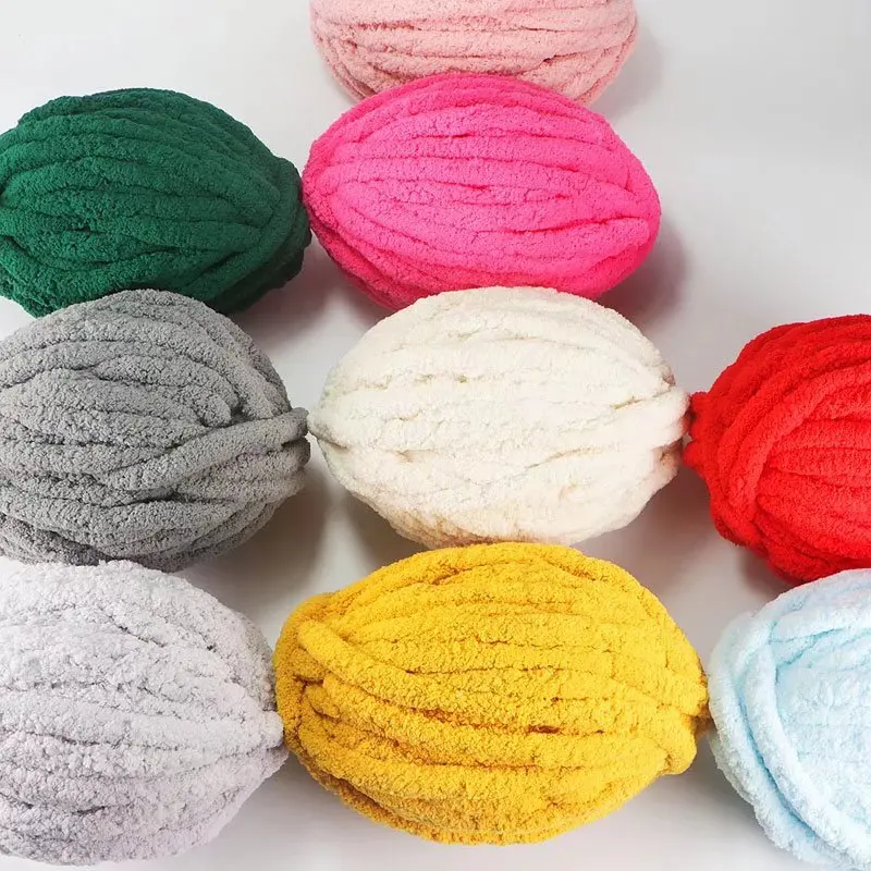 New Fancy Blended Yarn Customized Colorful Bulky Soft Plush Fluffy ...