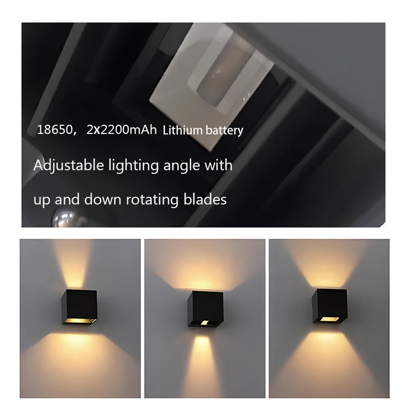 2.2W Battery LED Wall Light - Durable & Efficient Outdoor Lighting