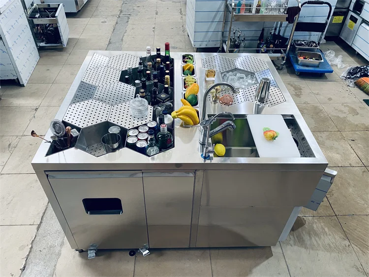 Portable Bar Counter Customization Stainless Steel Counter Top Standard ...