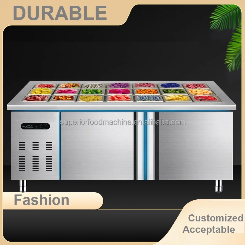 New Subway Sandwich Prep Table Refrigerated / Pizza Prep Table ...