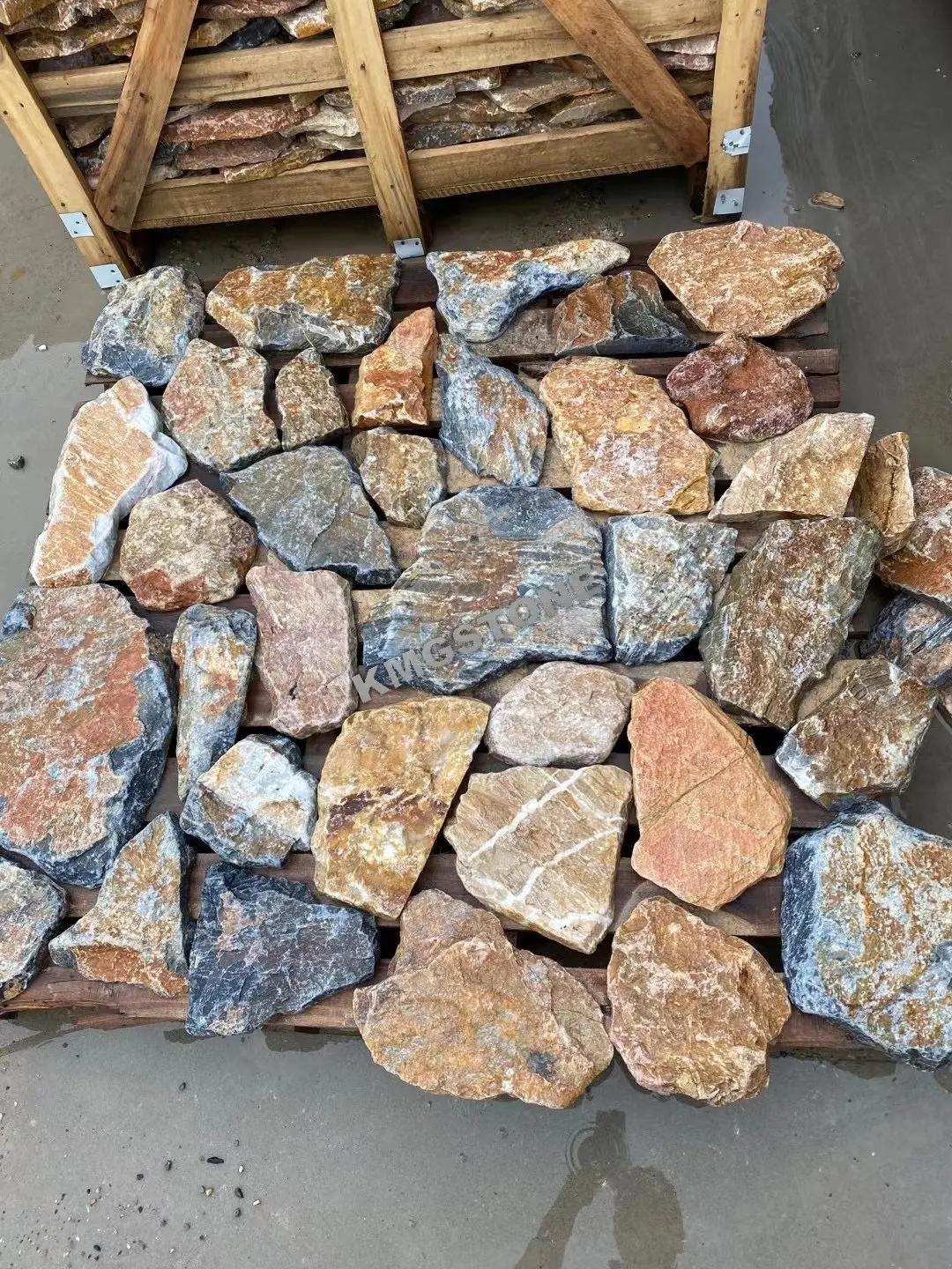 Modern Villa Design Natural Stone Wall Cladding Free Form Misty Grey ...